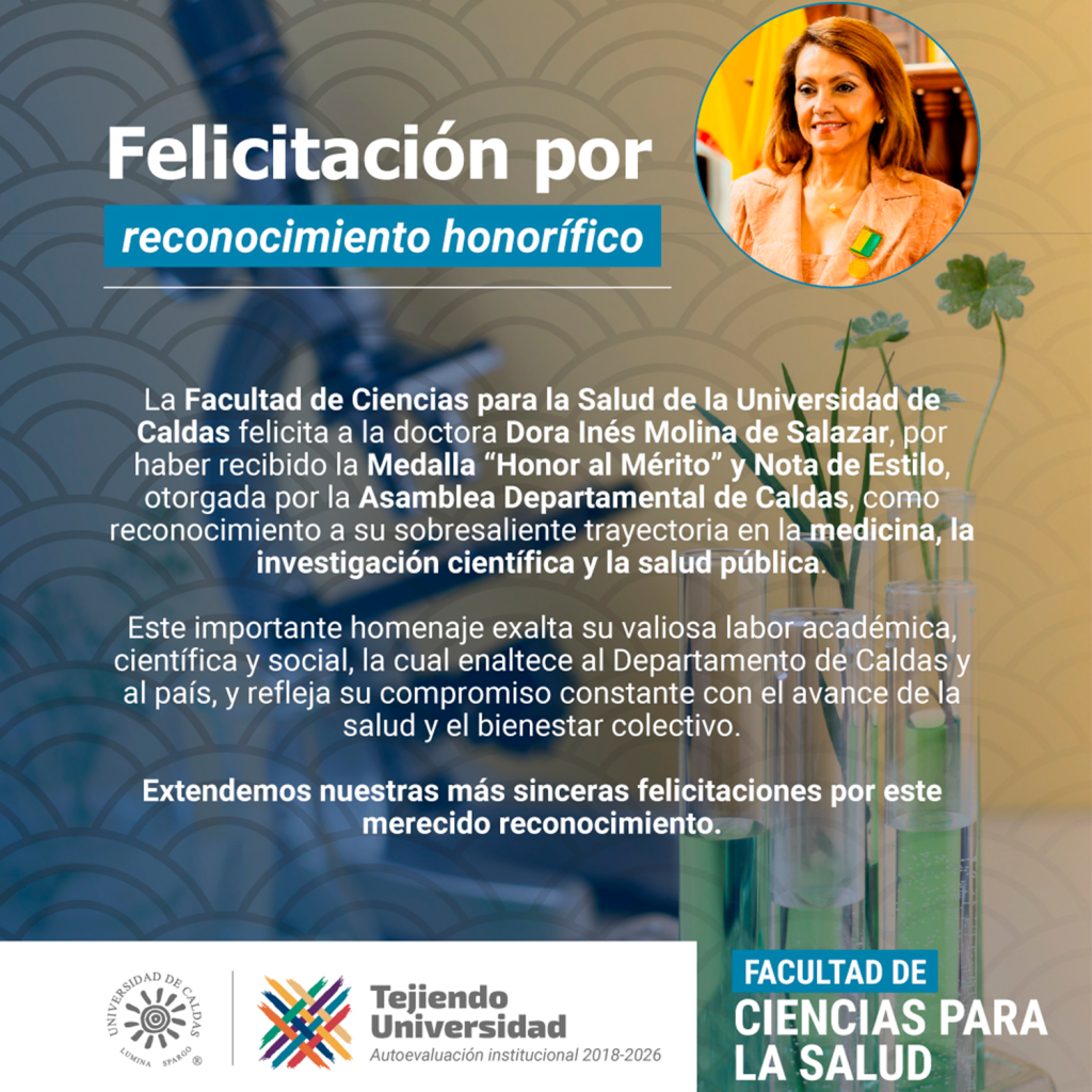 Reconocimiento a la excelencia Dora Inés Molina
